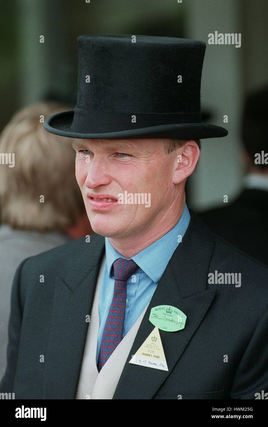 JOHN GOSDEN RACE HORSE TRAINER 29 June 1995 Stock Photo - Alamy