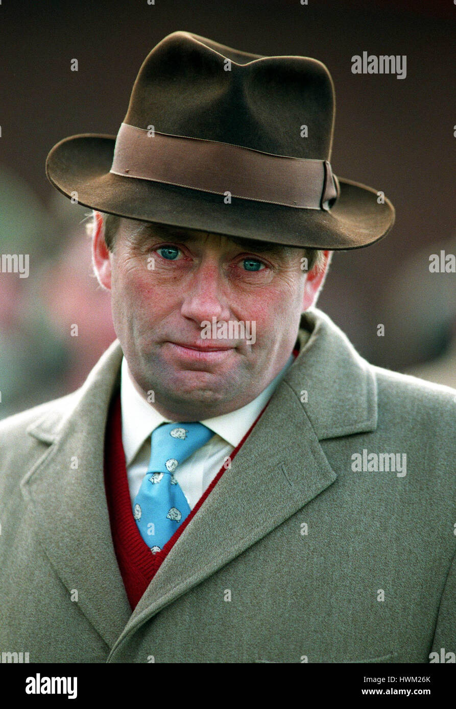 NICK HENDERSON RACE HORSE TRAINER 12 July 1995 Stock Photo - Alamy