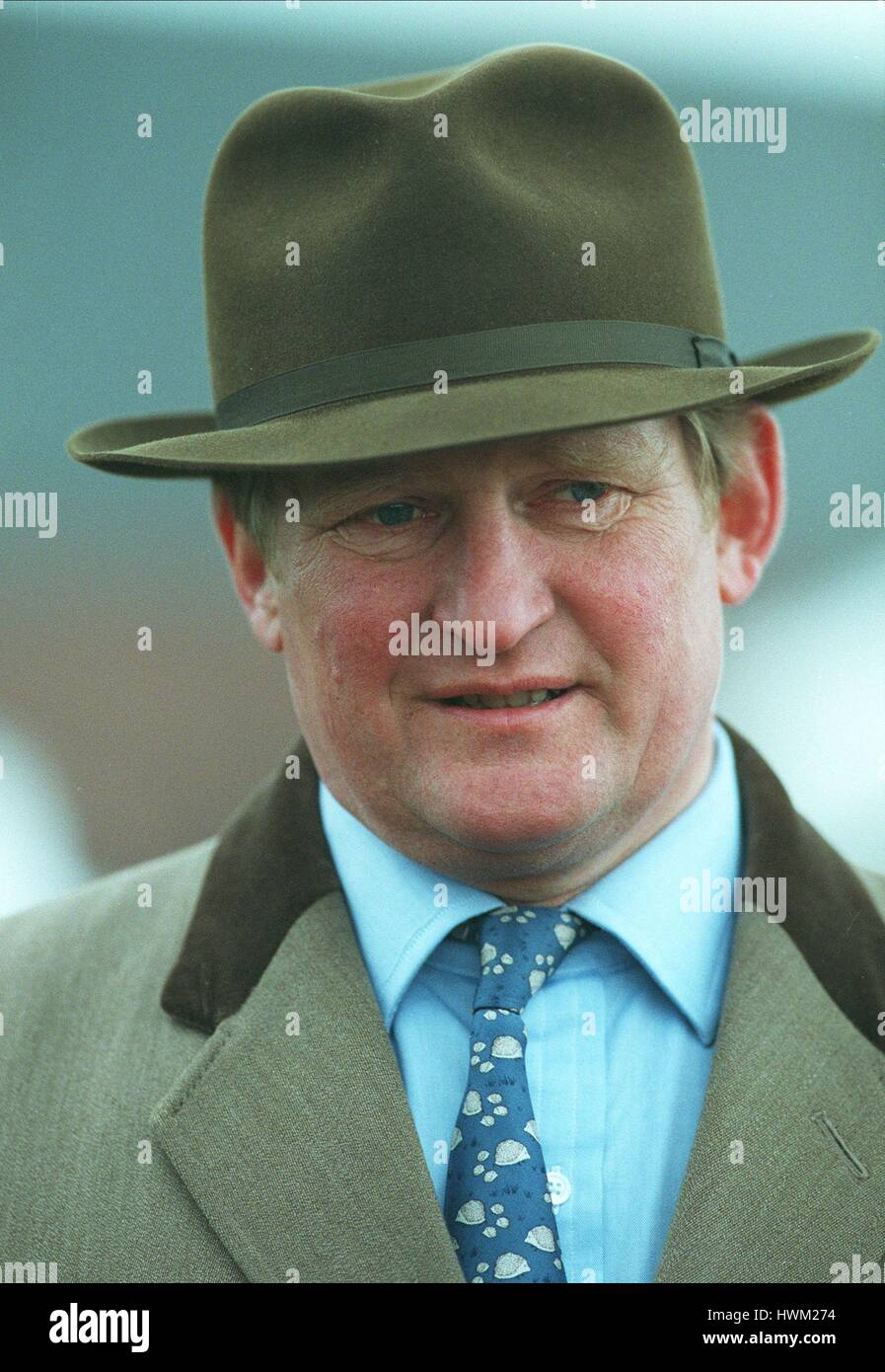 JOHN EDWARDS RACE HORSE TRAINER 12 July 1995 Stock Photo - Alamy