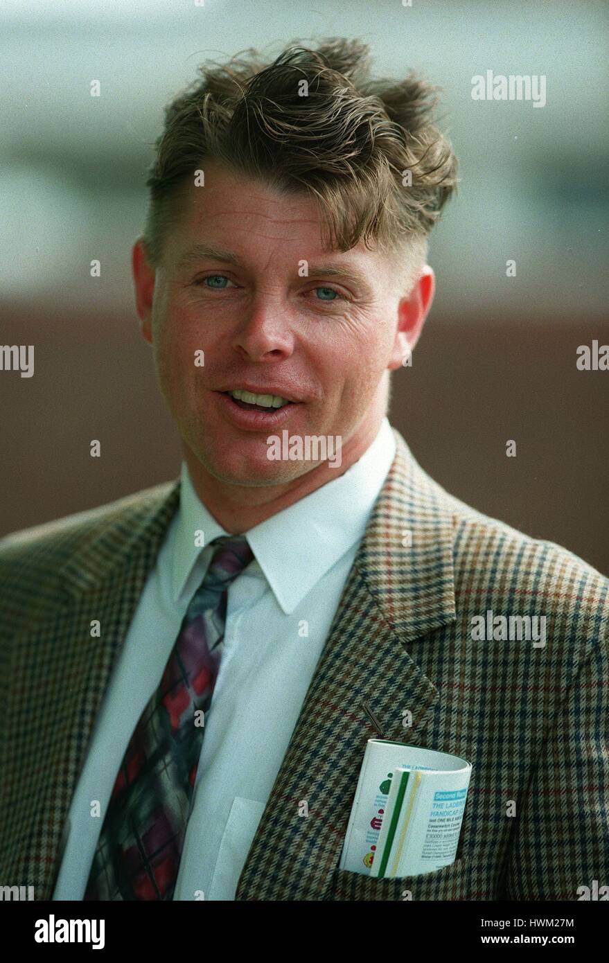 MICKY HAMMOND RACE HORSE TRAINER 17 August 1995 Stock Photo - Alamy