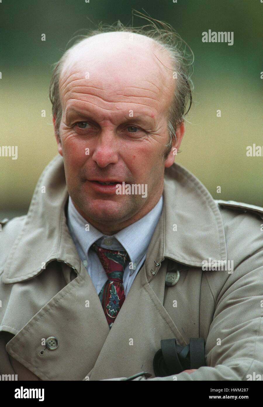 CHRIS POPHAM RACE HORSE TRAINER 11 September 1995 Stock Photo - Alamy
