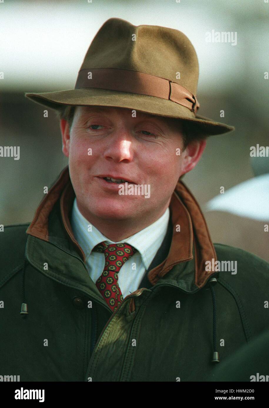 PAUL WEBBER RACE HORSE TRAINER 28 November 1995 Stock Photo - Alamy