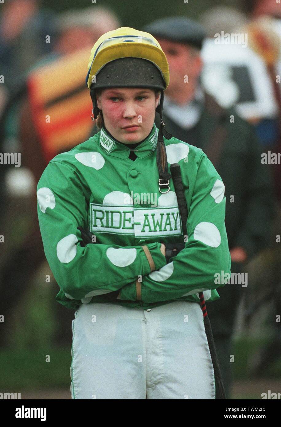 RUTH CLARK JOCKEY 01 December 1995 Stock Photo - Alamy