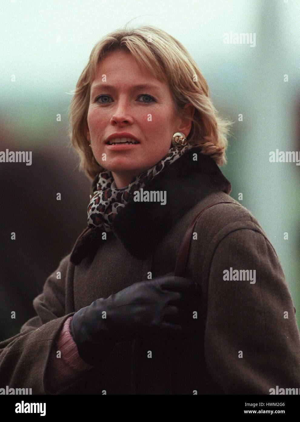 TRACY BAILEY RACE HORSE TRAINERS WIFE 11 December 1995 Stock Photo - Alamy