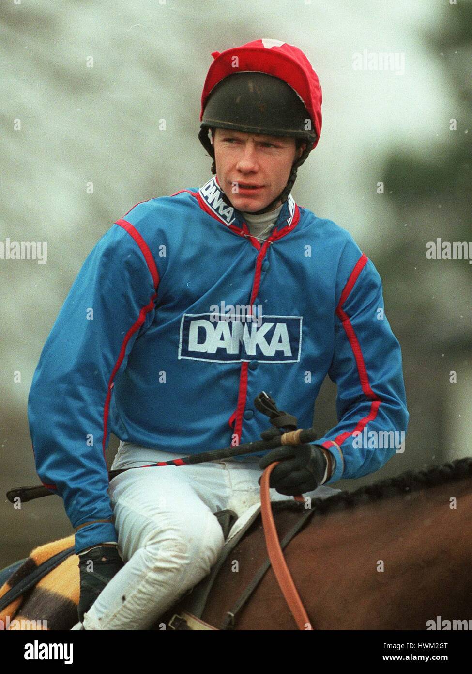 MICK FITZGERALD JOCKEY 12 December 1995 Stock Photo - Alamy