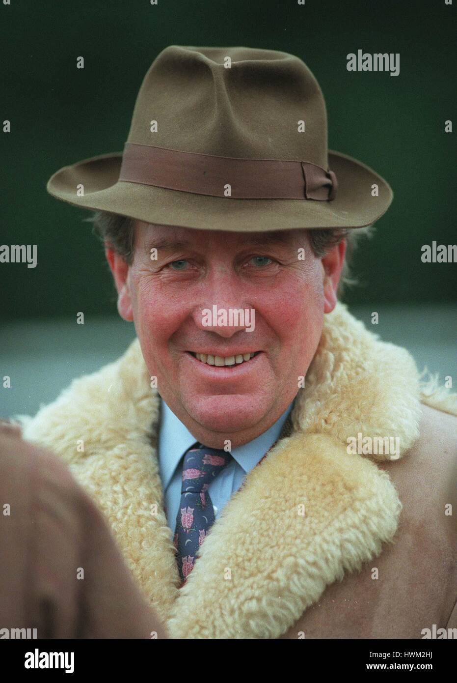 DAVID NICHOLSON RACE HORSE TRAINER 14 December 1995 Stock Photo - Alamy