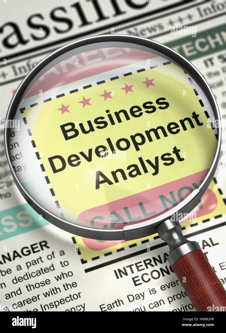 Business Development Analyst Hiring Now. 3D Stock Photo - Alamy