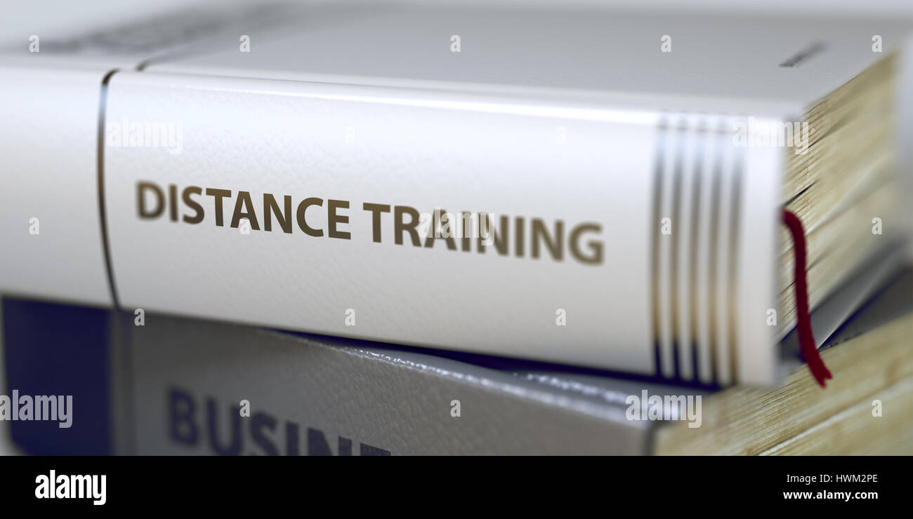 Book Title of Distance Training. 3d Stock Photo - Alamy