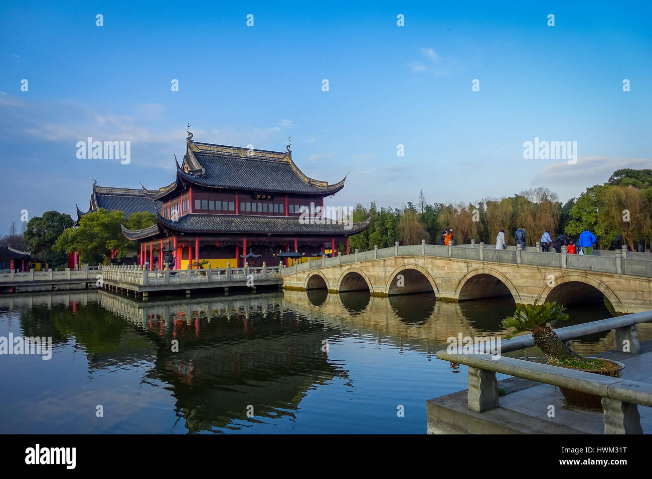 SHANGHAI, CHINA: Beautiful traditional chinese buildings located inside ...