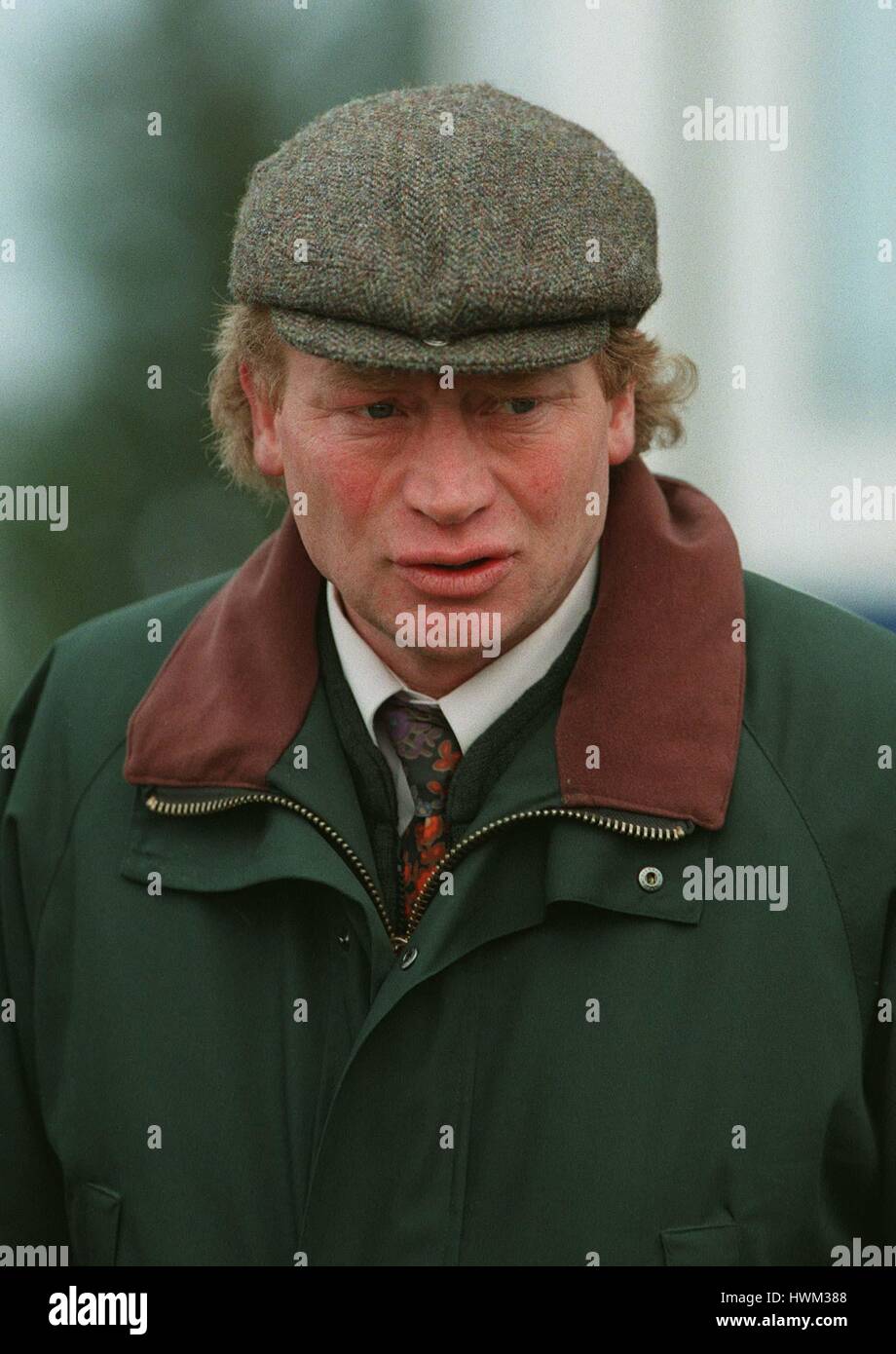 JIM OLD RACE HORSE TRAINER 10 April 1996 Stock Photo - Alamy