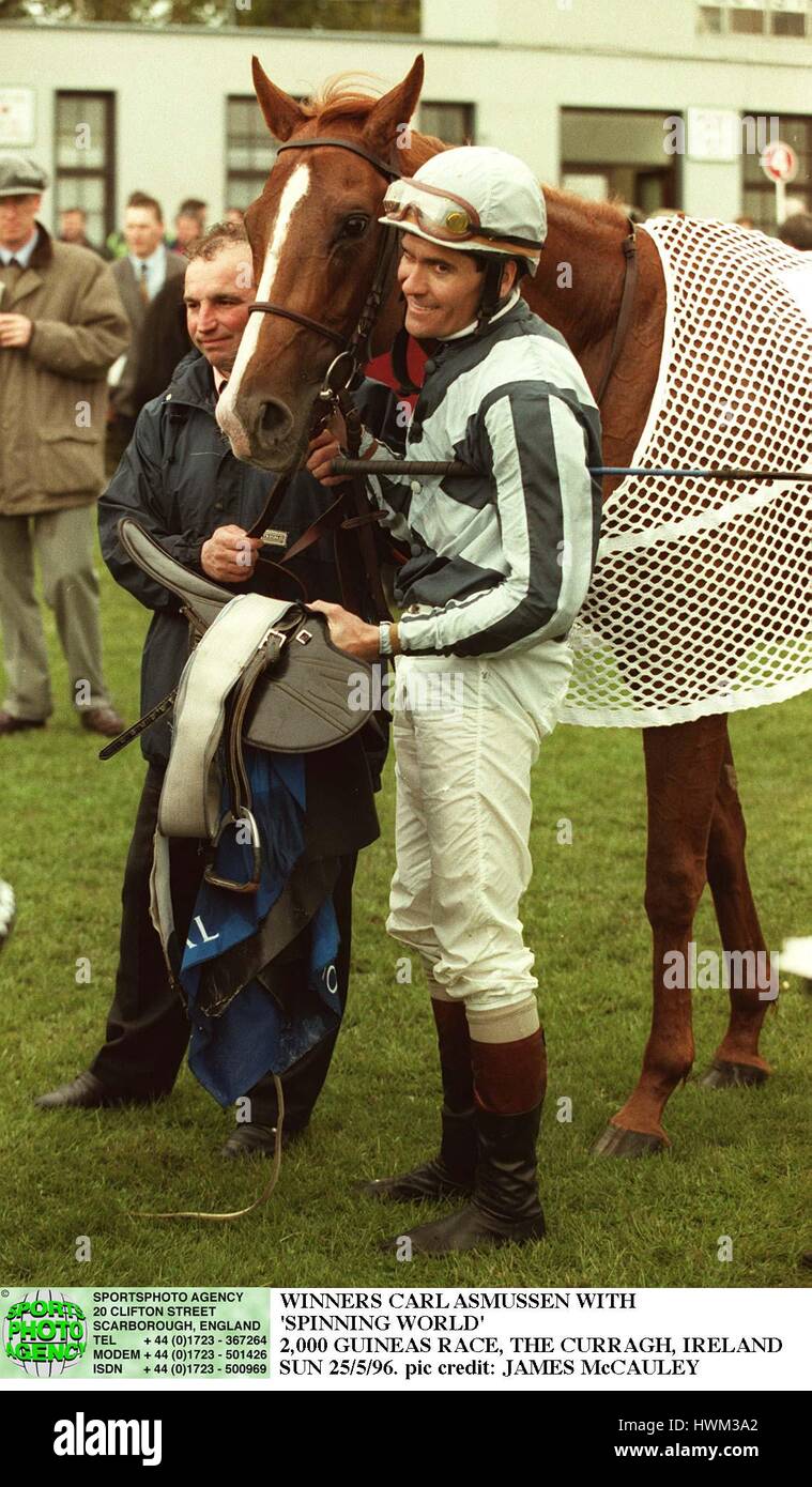 CASH ASMUSSEN & SPINNING WORLD 2000 GUINEAS 25 May 1996 Stock Photo - Alamy
