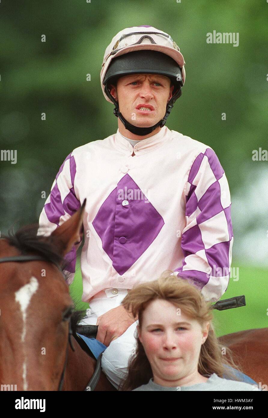 PAUL EDDERY JOCKEY 05 September 1996 Stock Photo - Alamy