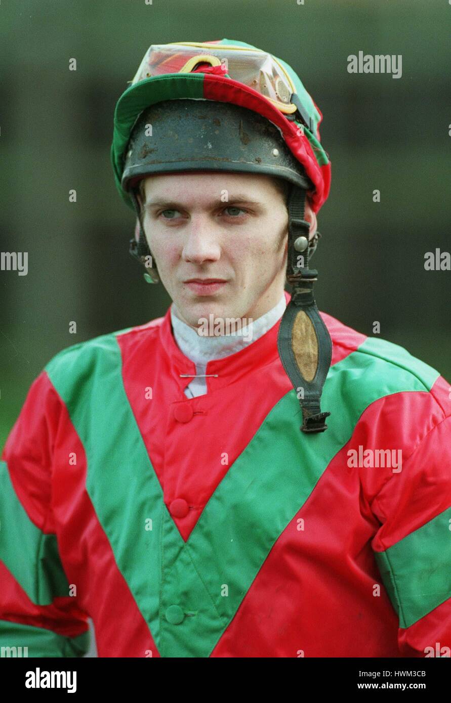 HARVEY BASTIMAN JOCKEY 12 January 1996 Stock Photo - Alamy