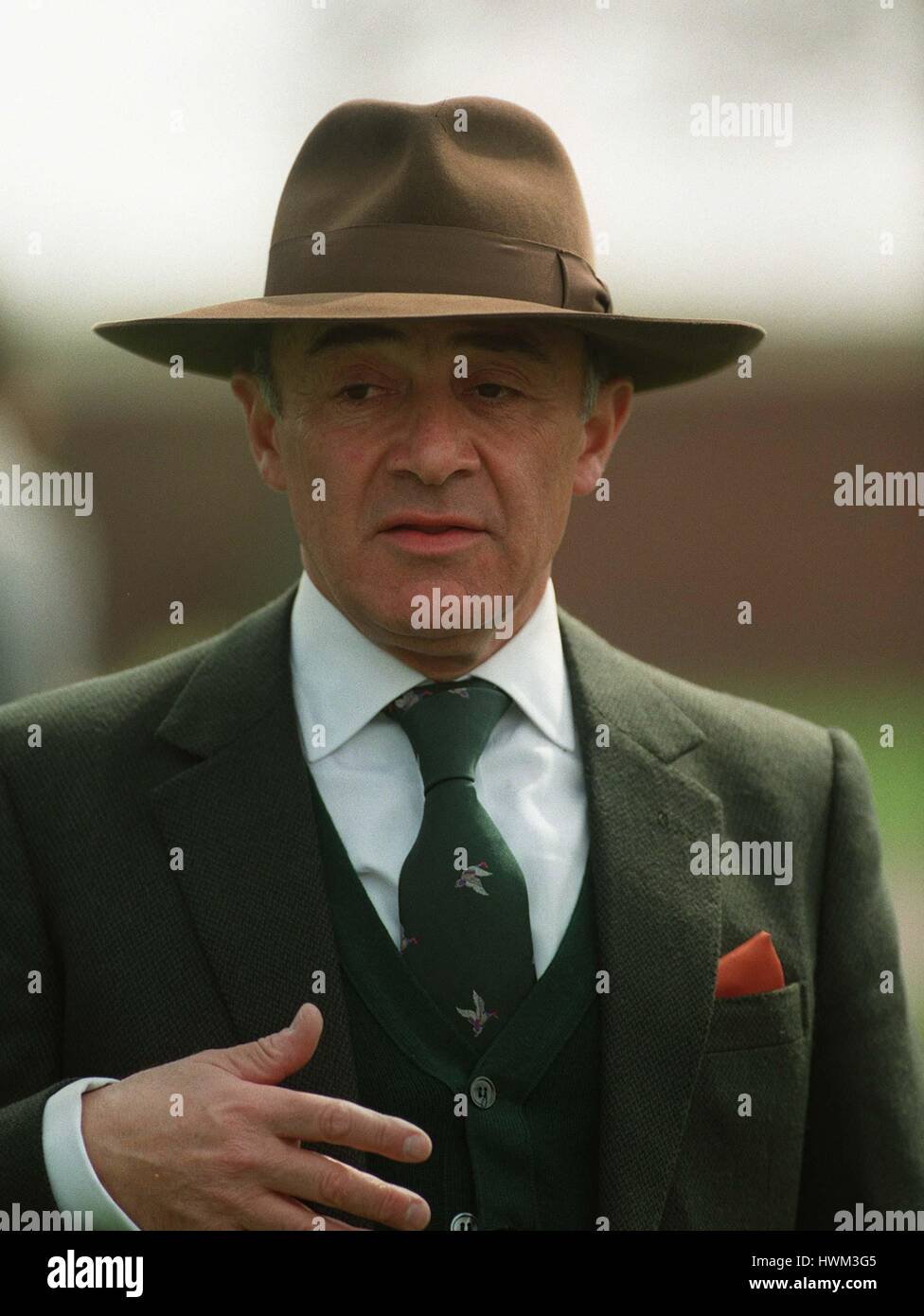 CHARLES CYZER RACE HORSE TRAINER 30 April 1996 Stock Photo - Alamy