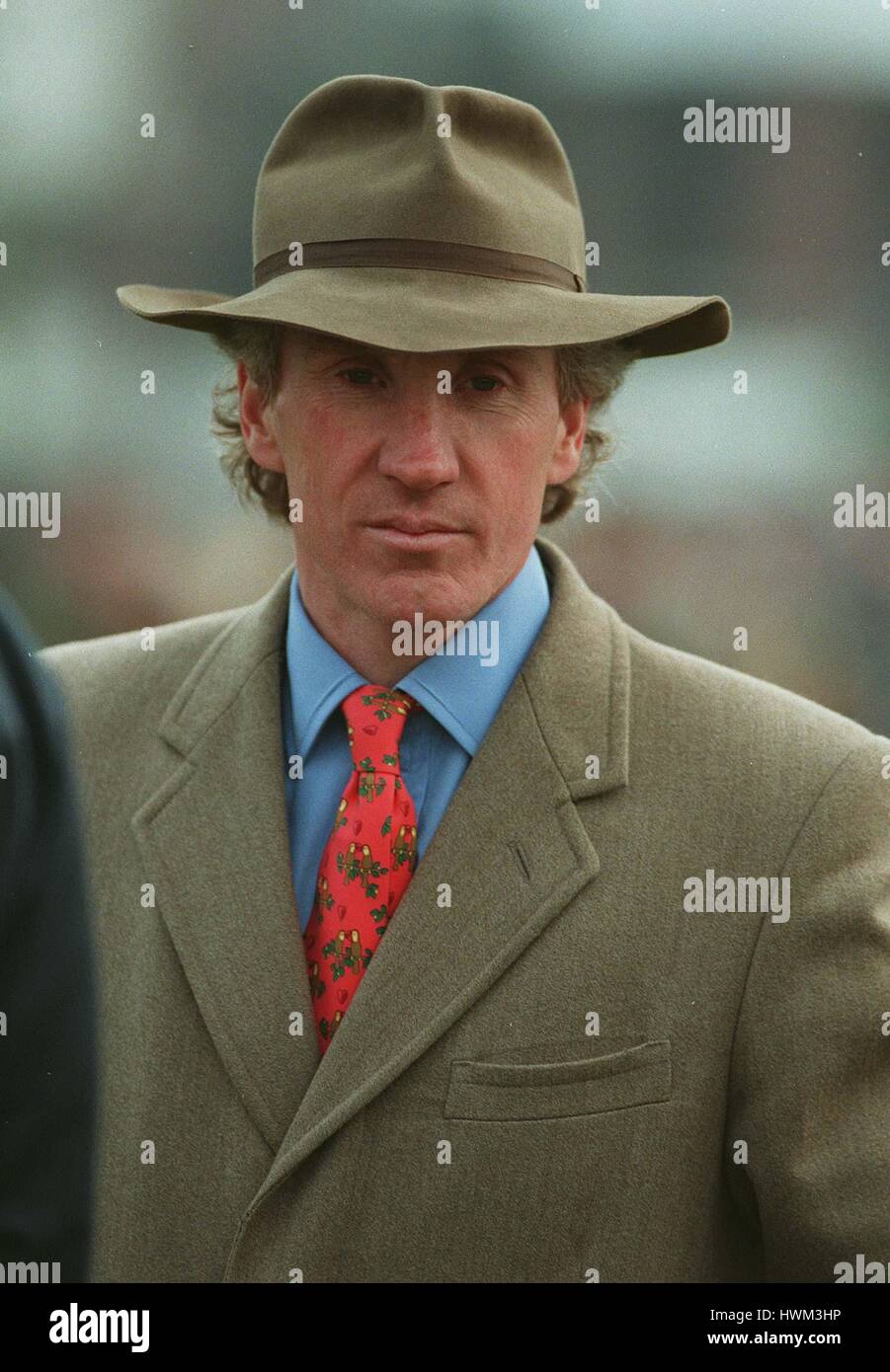 CHARLIE MANN RACE HORSE TRAINER 10 April 1996 Stock Photo - Alamy