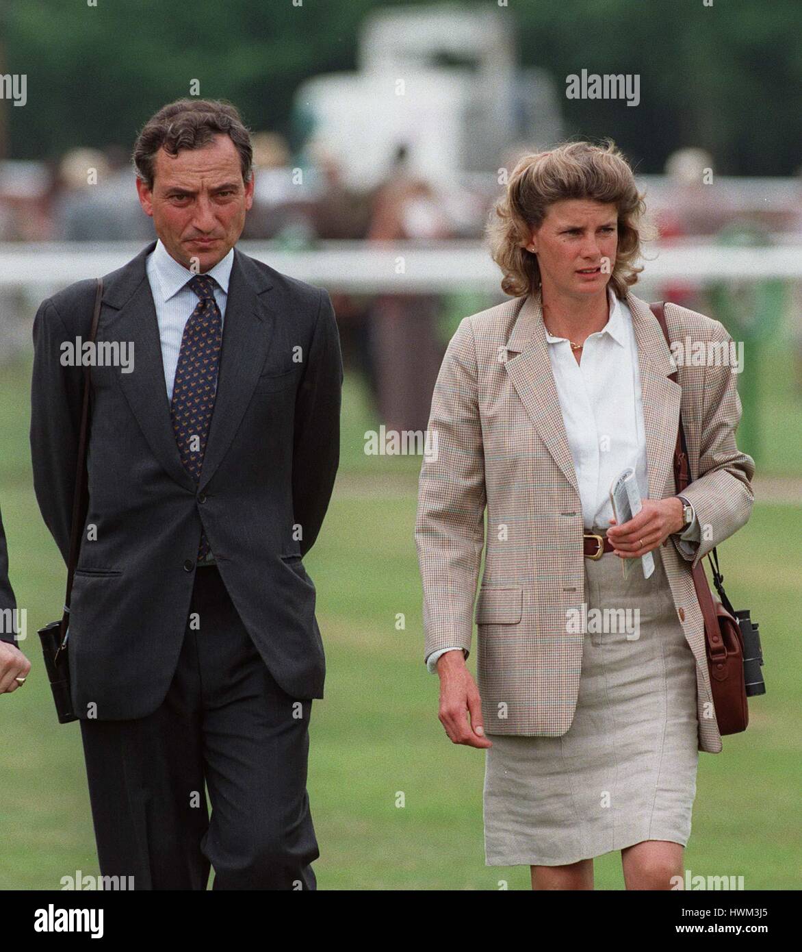 SARAH & LUCA CUMANI RACE HORSE TRAINER AND WIFE 31 August 1996 Stock ...