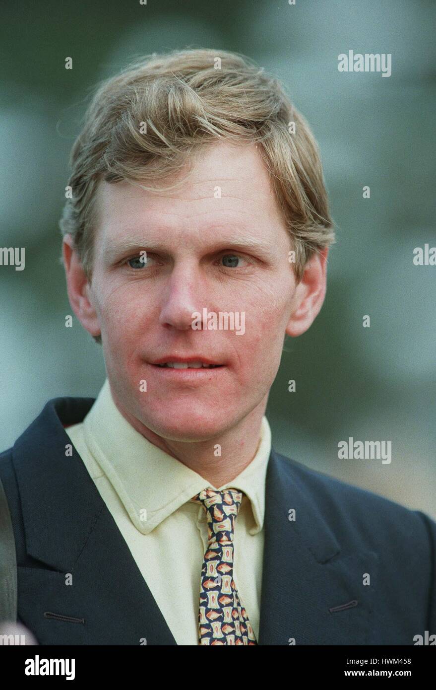 MICHAEL BELL RACE HORSE TRAINER 19 April 1996 Stock Photo - Alamy