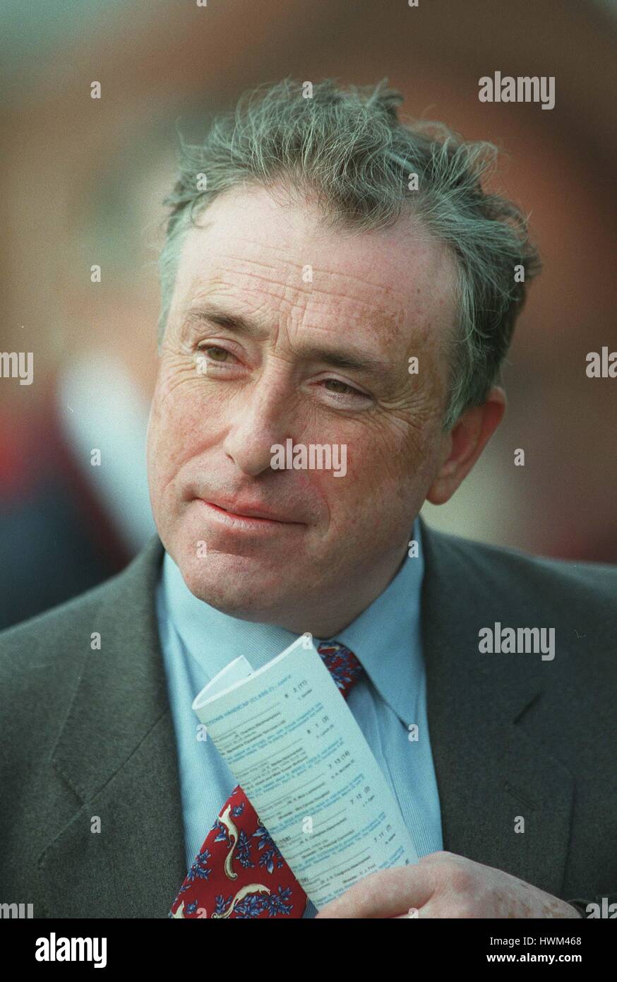NEVILLE CALLAGHAN RACE HORSE TRAINER 19 April 1996 Stock Photo - Alamy