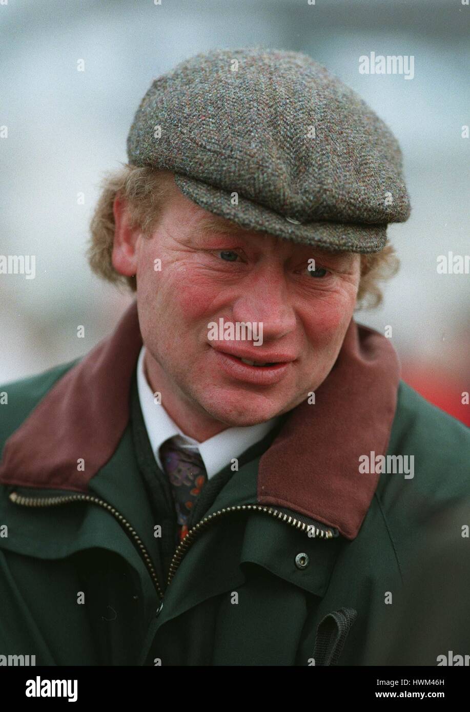 JIM OLD RACE HORSE TRAINER 10 April 1996 Stock Photo - Alamy