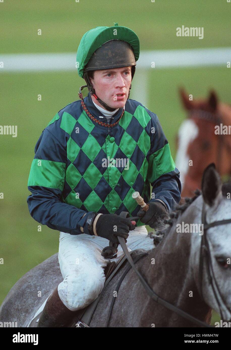 CARL LLEWELLYN JOCKEY 12 January 1996 Stock Photo - Alamy