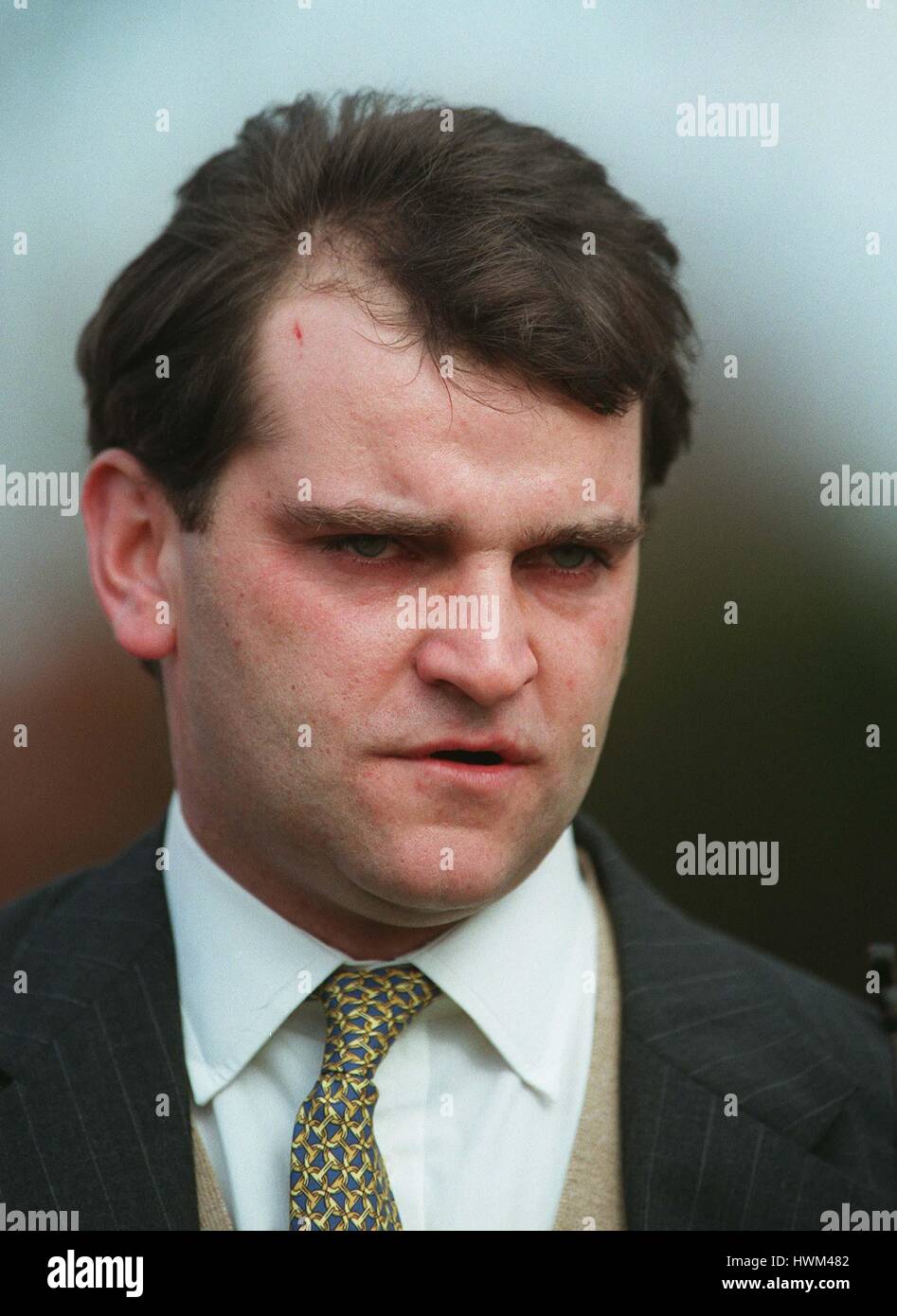 BRIAN MEEHAN RACE HORSE TRAINER 19 April 1996 Stock Photo - Alamy