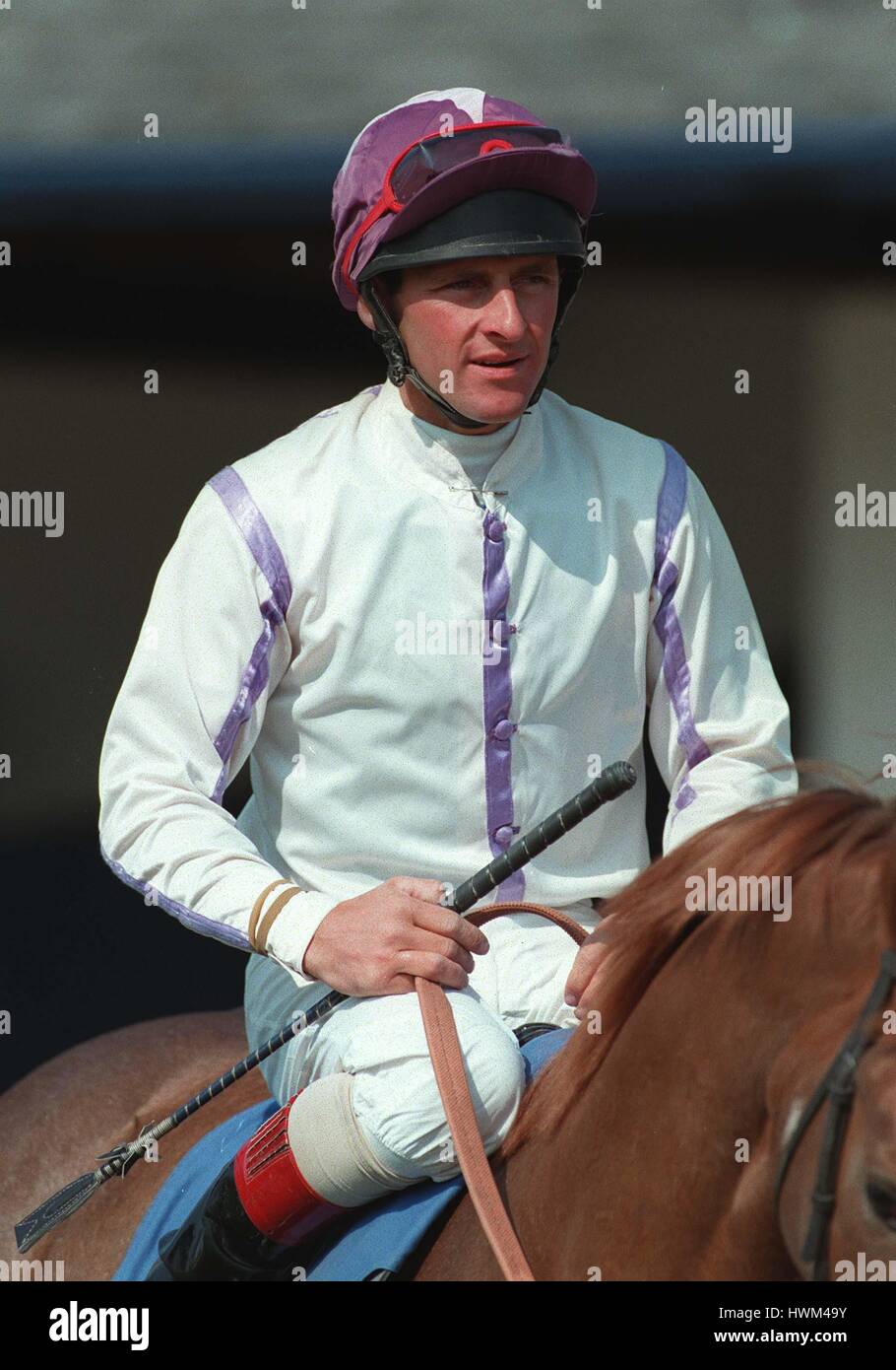 RICHARD PERHAM JOCKEY 09 April 1996 Stock Photo - Alamy
