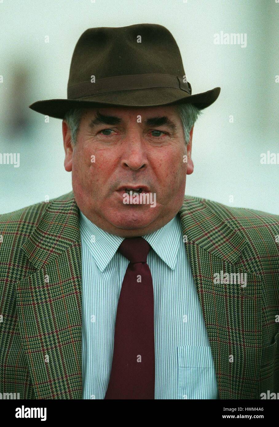RON HODGES RACE HORSE TRAINER 17 October 1996 Stock Photo - Alamy