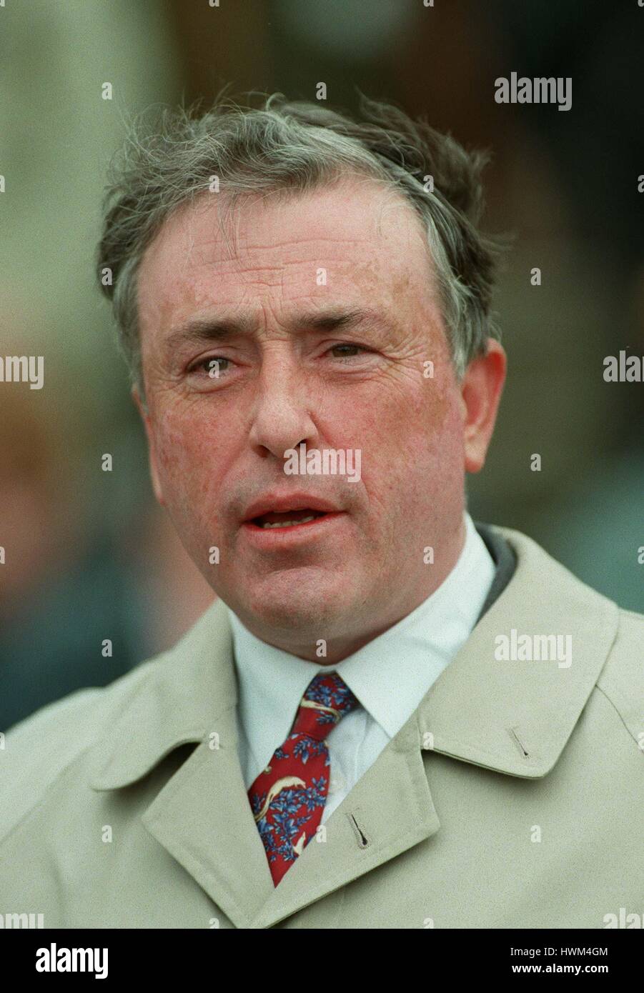 NEVILLE CALLAGHAN RACE HORSE TRAINER 21 April 1996 Stock Photo - Alamy
