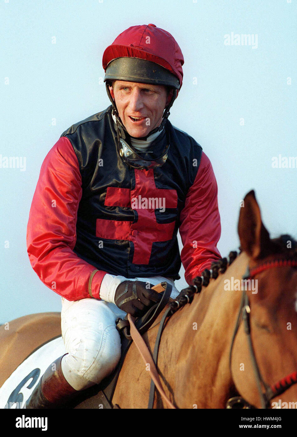 PETER NIVEN JOCKEY 04 March 1996 Stock Photo - Alamy