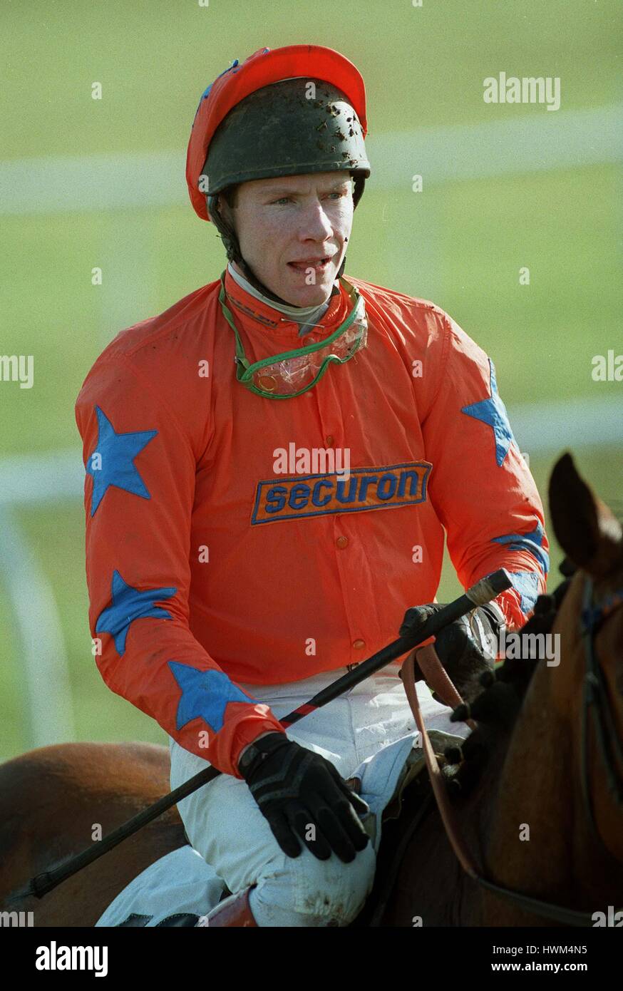 MICK FITZGERALD JOCKEY 26 March 1996 Stock Photo - Alamy