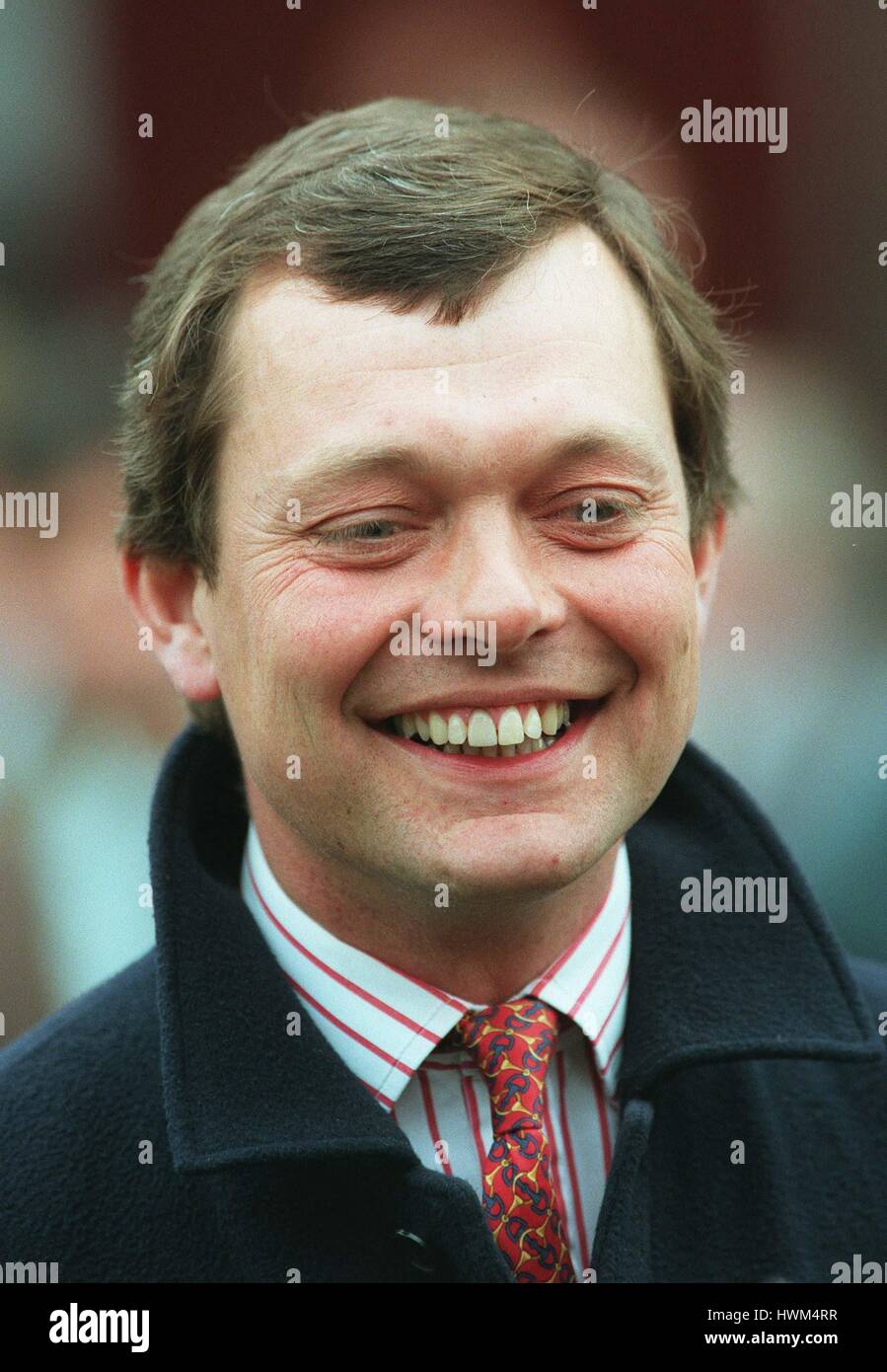 WILLIAM HAGGAS RACE HORSE TRAINER 17 May 1996 Stock Photo - Alamy