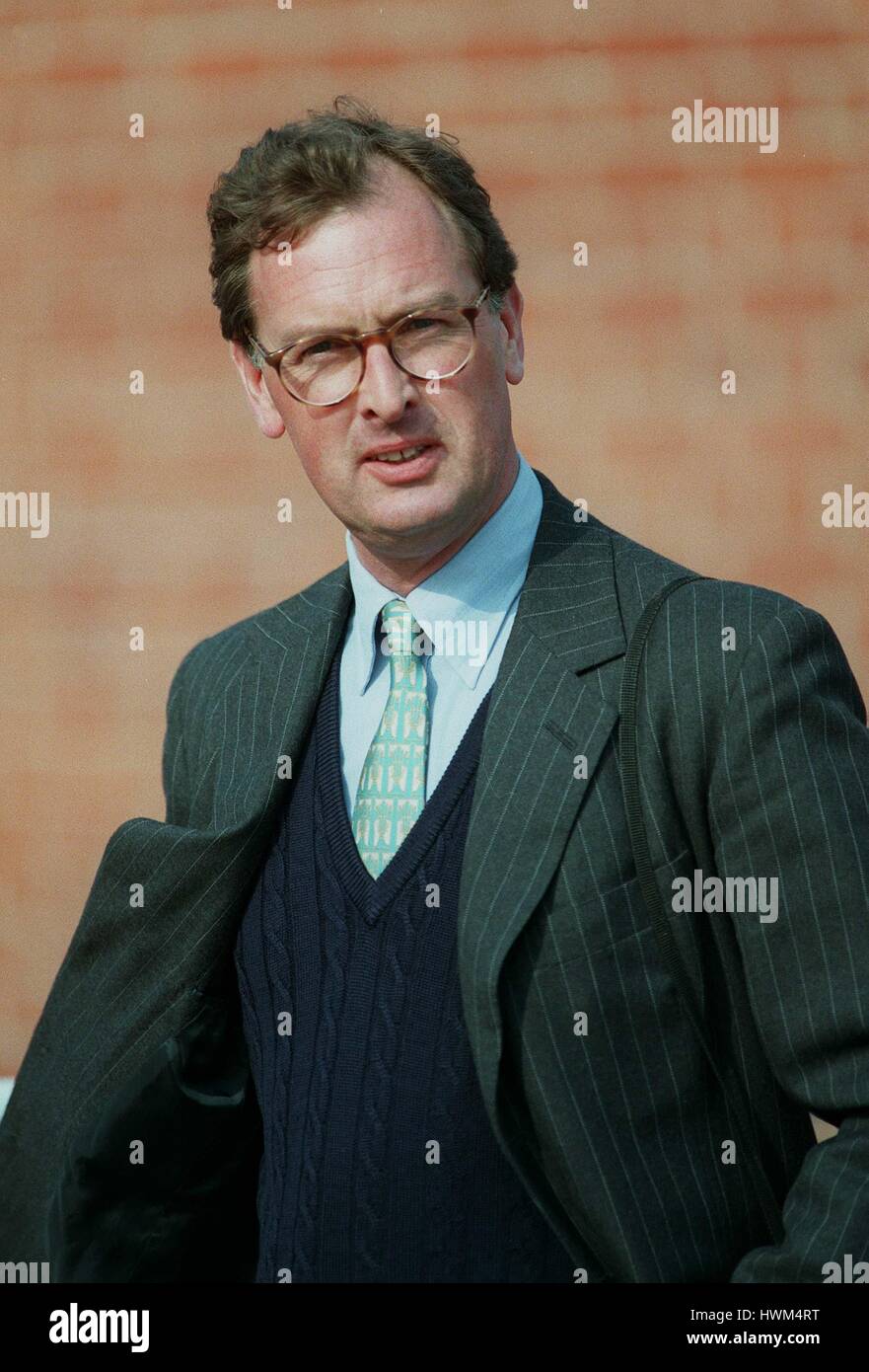 ROGER CHARLTON RACE HORSE TRAINER 19 April 1996 Stock Photo - Alamy