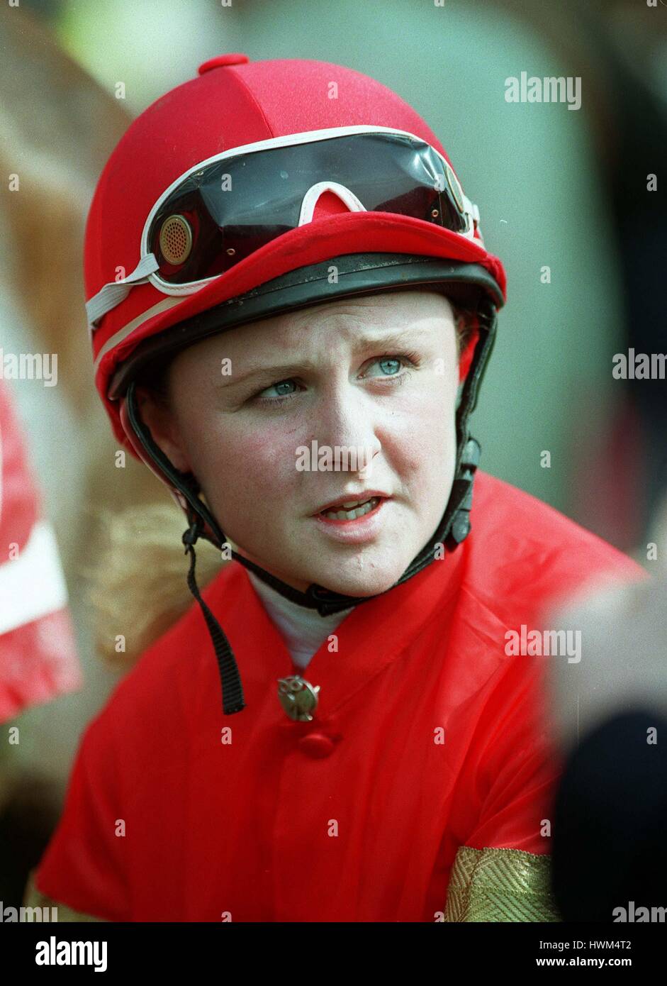 EMMA O'GORMAN JOCKEY 19 April 1996 Stock Photo - Alamy