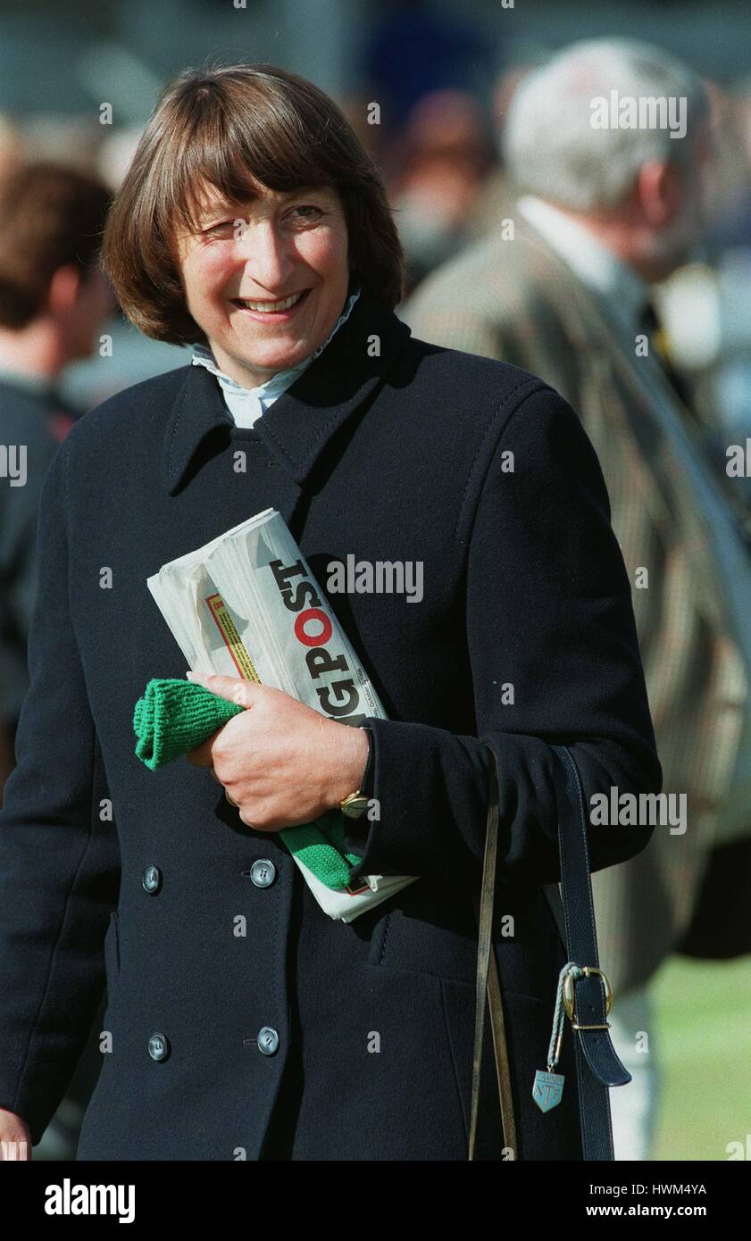 HENRIETTA KNIGHT RACE HORSE TRAINER 17 October 1996 Stock Photo - Alamy