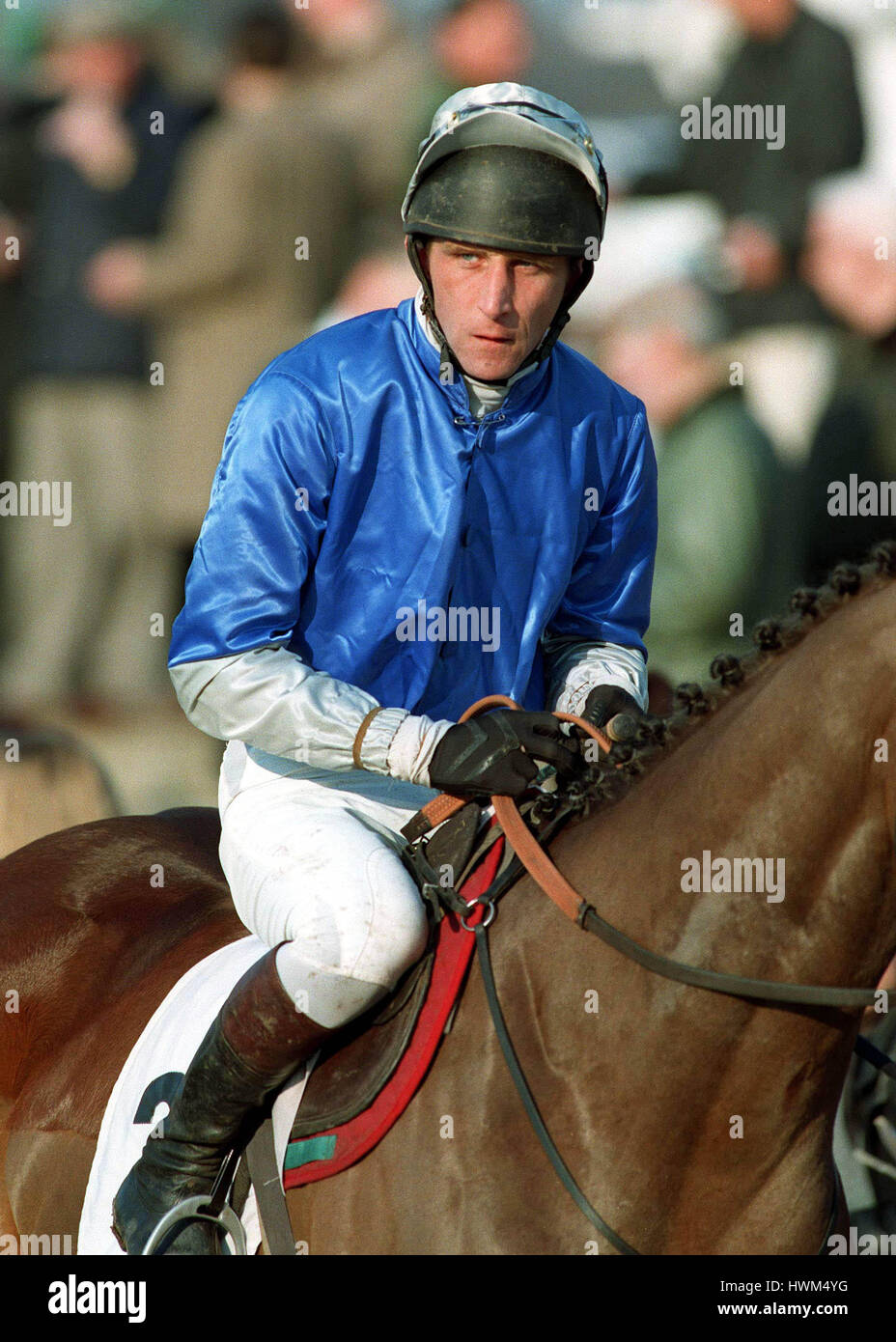 PETER NIVEN JOCKEY 04 March 1996 Stock Photo - Alamy