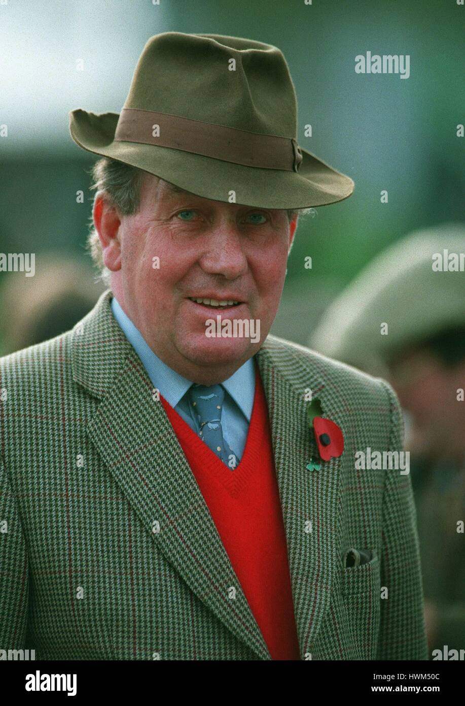 DAVID NICHOLSON RACE HORSE TRAINER 13 November 1996 Stock Photo - Alamy