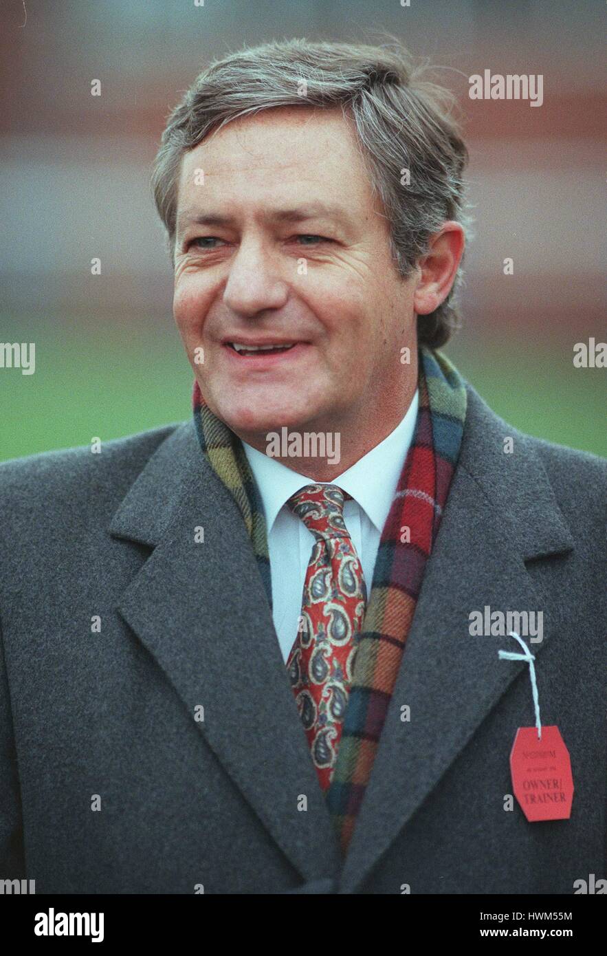 DAVID WILSON RACE HORSE OWNER 05 January 1996 Stock Photo - Alamy