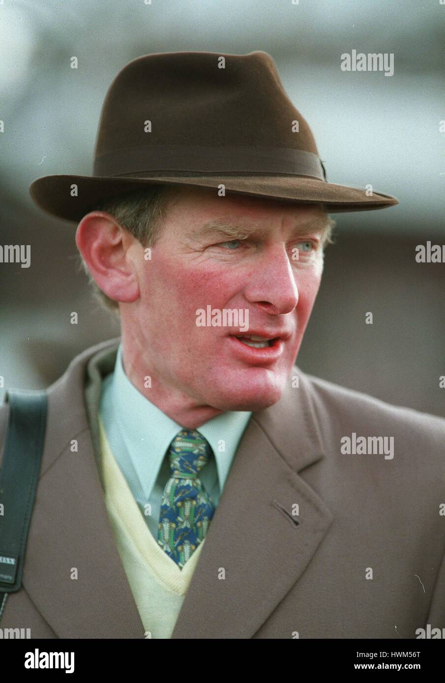 ARTHUR MOORE RACE HORSE TRAINER 19 April 1996 Stock Photo - Alamy