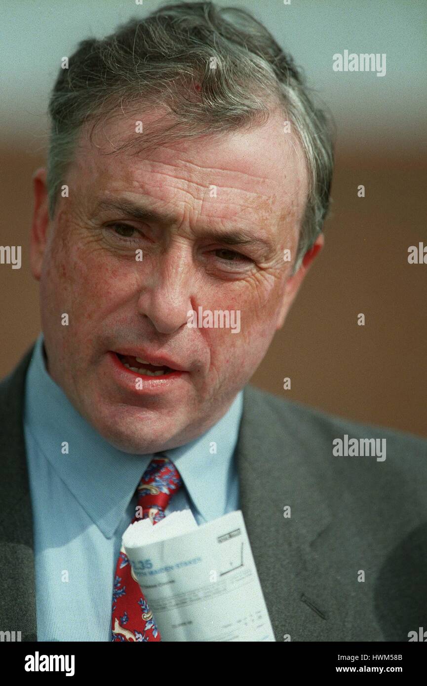 NEVILLE CALLAGHAN RACE HORSE TRAINER 19 April 1996 Stock Photo - Alamy