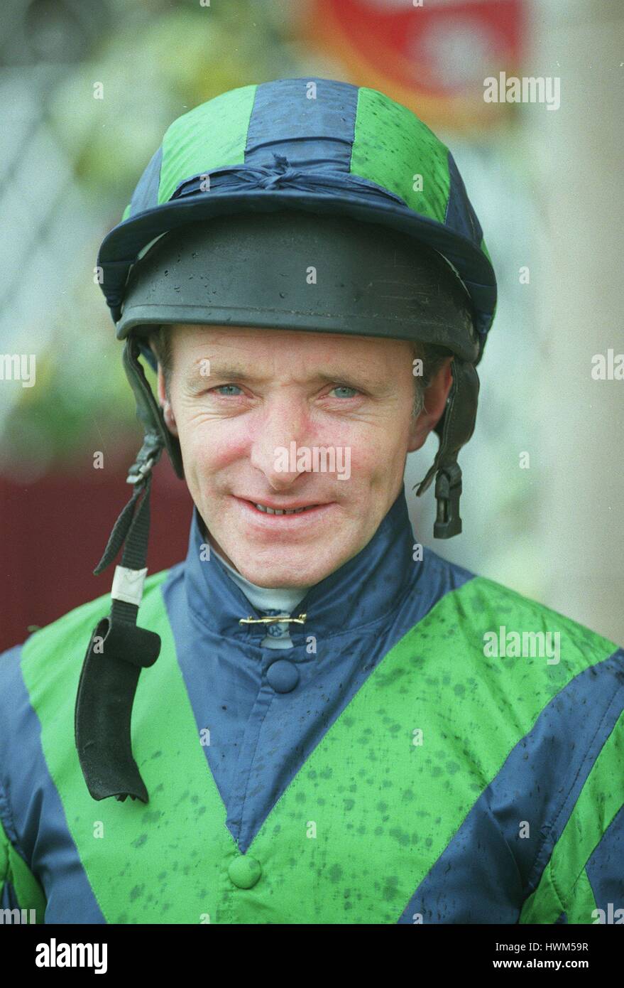 PAT EDDERY JOCKEY 04 April 1996 Stock Photo - Alamy