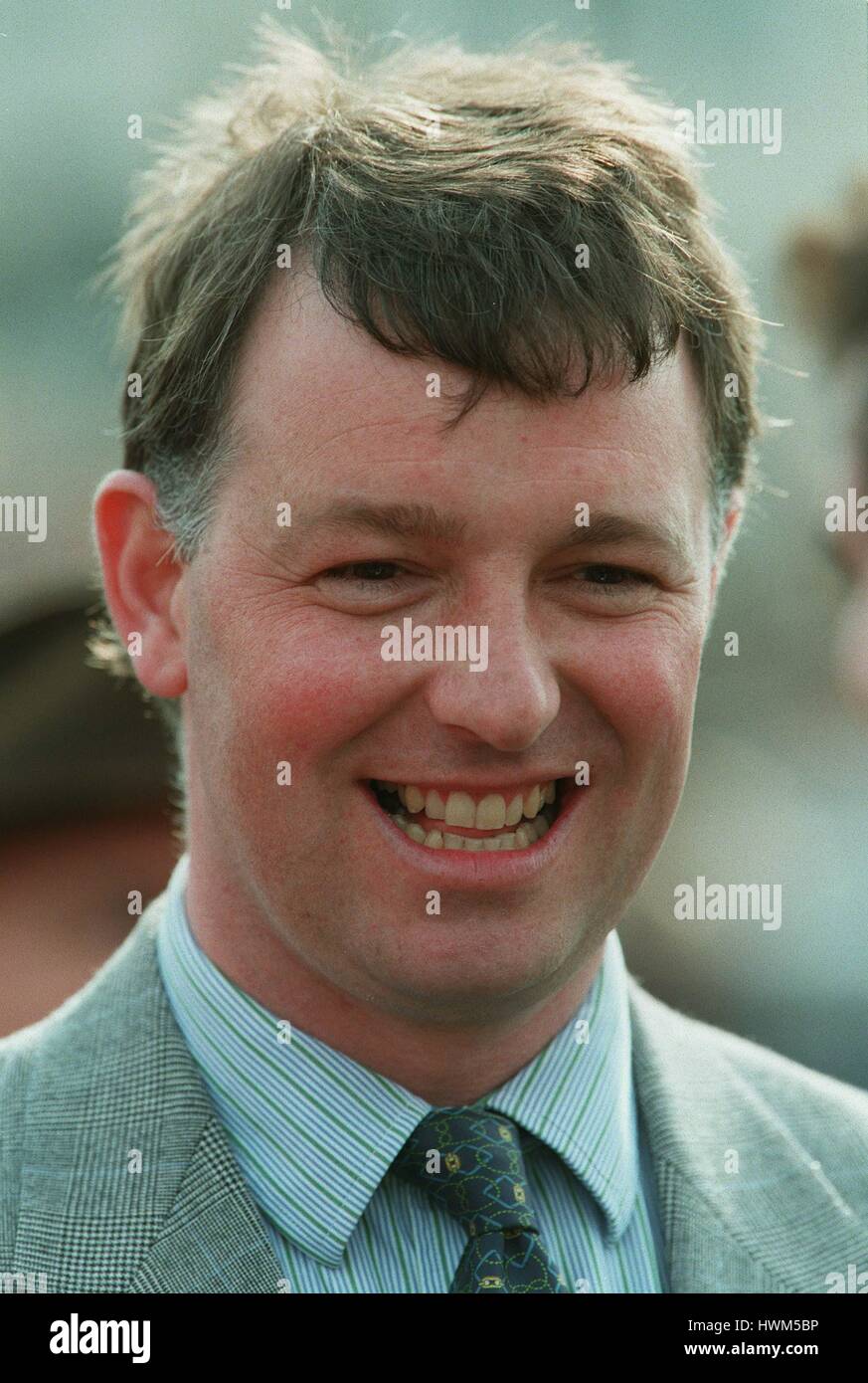 NEIL GRAHAM RACE HORSE TRAINER 19 April 1996 Stock Photo - Alamy