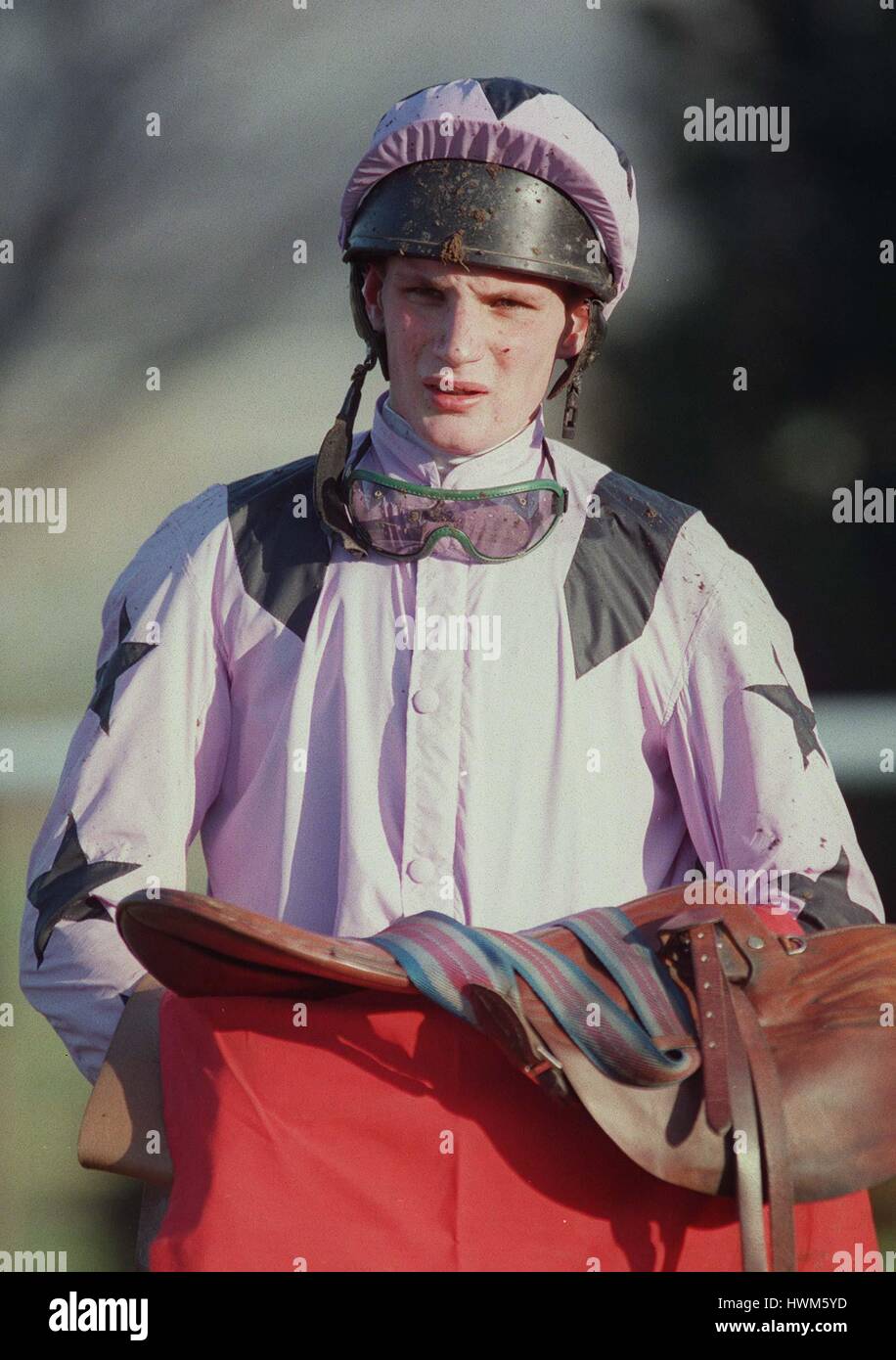 MARK GRIFFITHS JOCKEY 16 January 1997 Stock Photo - Alamy