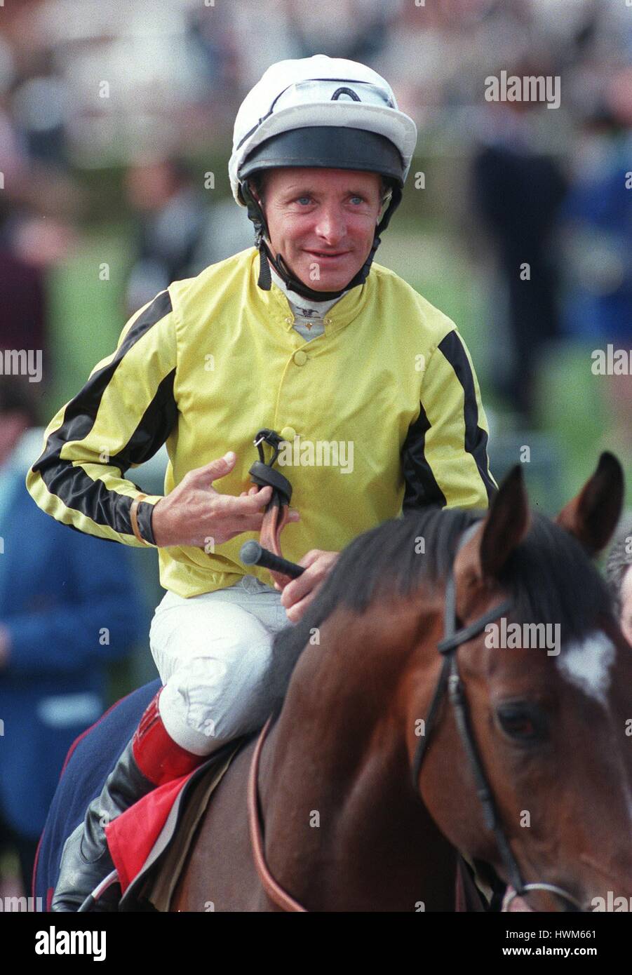 PAT EDDERY JOCKEY 03 May 1997 Stock Photo - Alamy