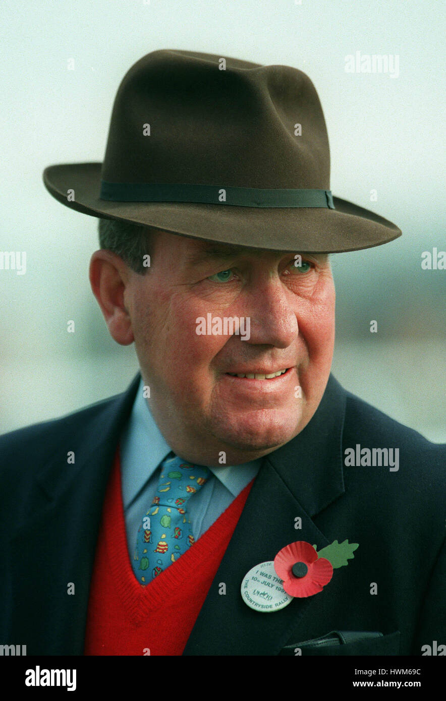 DAVID NICHOLSON RACE HORSE TRAINER 04 November 1997 Stock Photo - Alamy