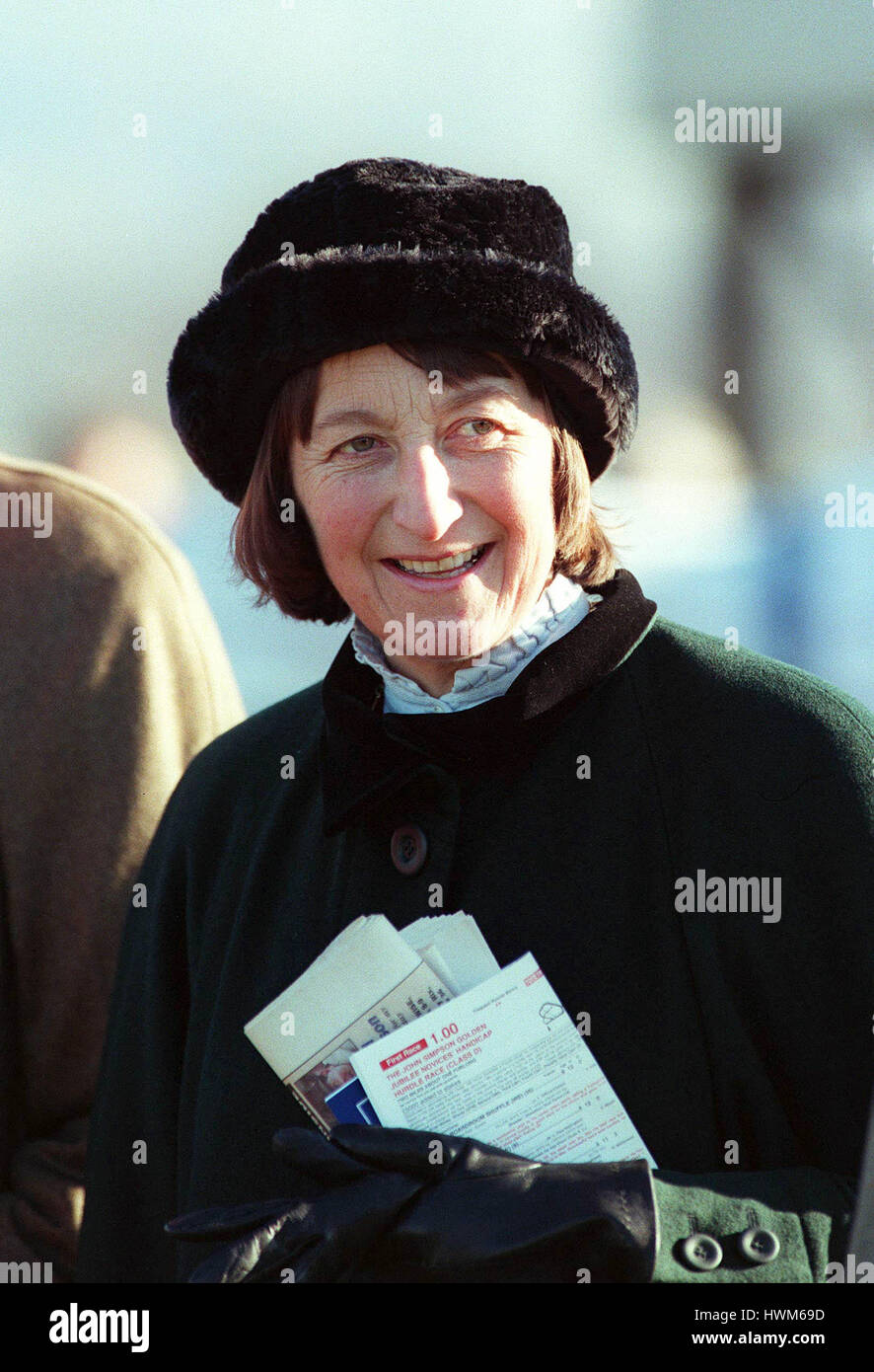 HENRIETTA KNIGHT RACE HORSE TRAINER 11 February 1997 Stock Photo - Alamy
