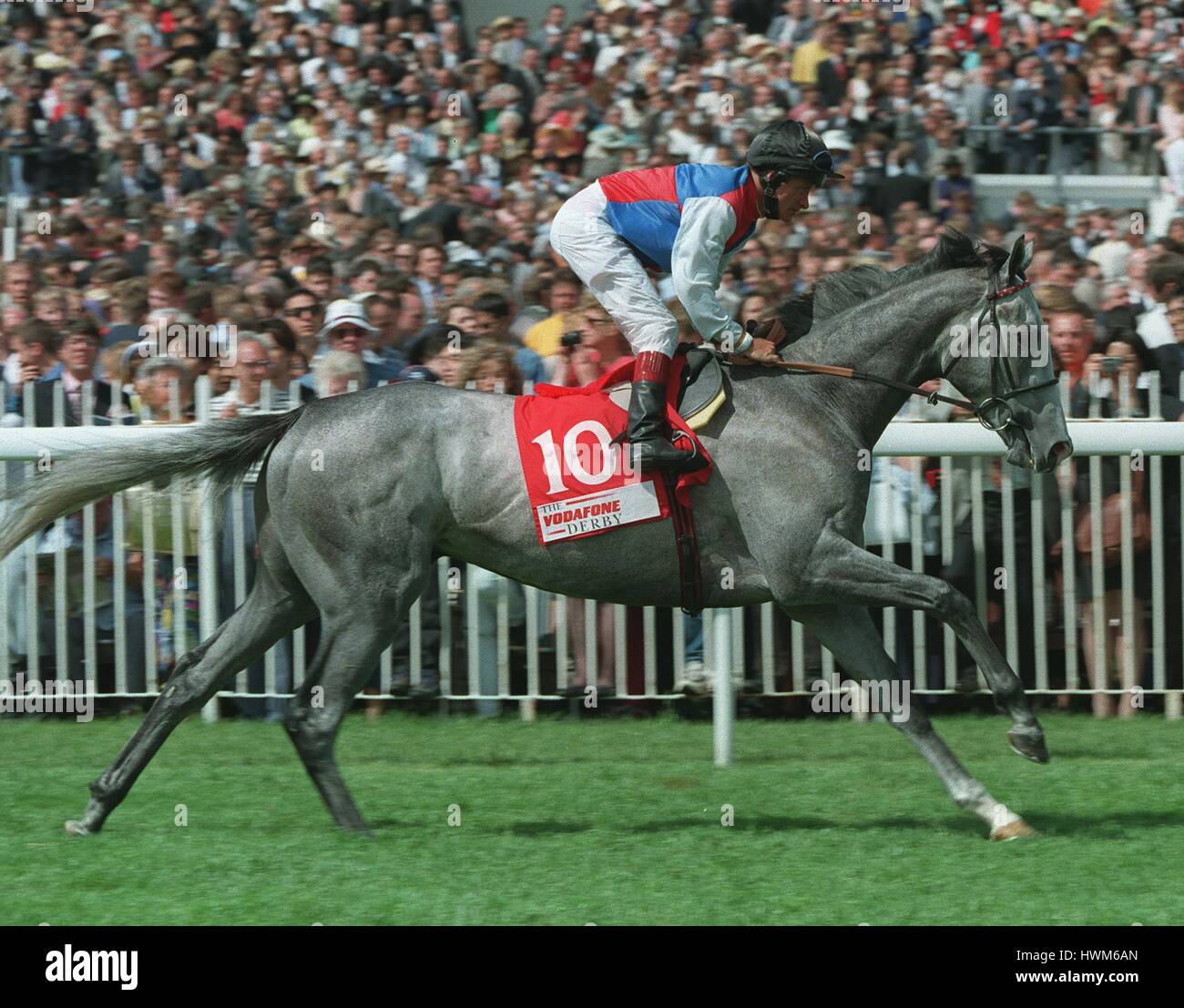 SILVER PATRIACH RIDDEN BY PAT EDDERY 30 July 1997 Stock Photo - Alamy