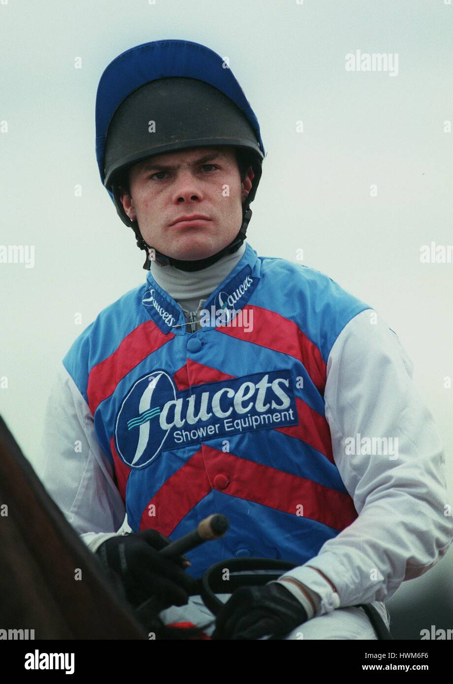 ADRIAN MAGUIRE JOCKEY 26 March 1997 Stock Photo - Alamy