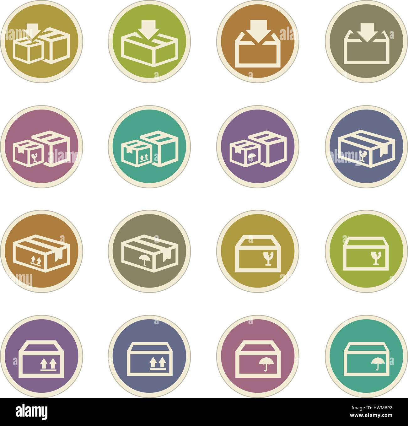 Packing crates Stock Vector Images - Alamy