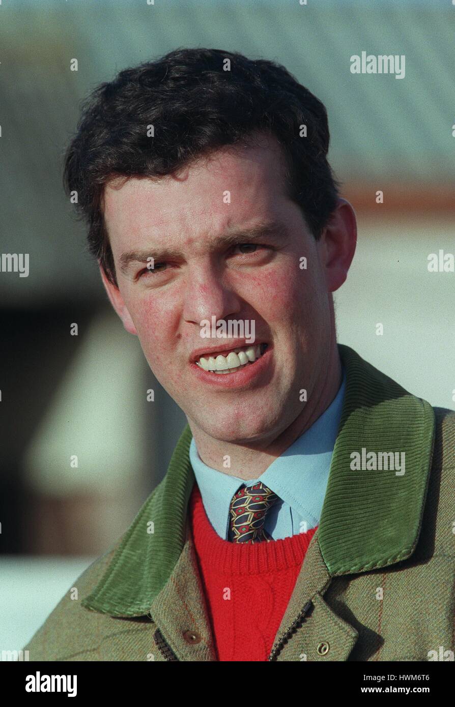 TOM GEORGE RACE HORSE TRAINER 28 February 1997 Stock Photo - Alamy