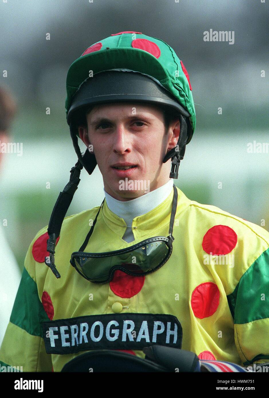 PAUL ROBERTS JOCKEY 22 April 1997 Stock Photo - Alamy